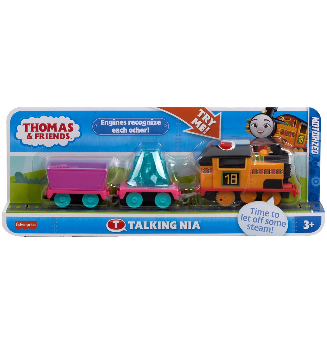 Thomas & Friends Talking Nia Toy Train, Motorized Engine with Phrases ...