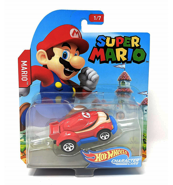 Hot Wheels Super Mario Character Cars Mario Vehicle 1/7 – Toys Onestar